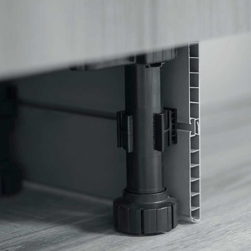 Rodapé de PVC Preto para Cozinha - Scilm